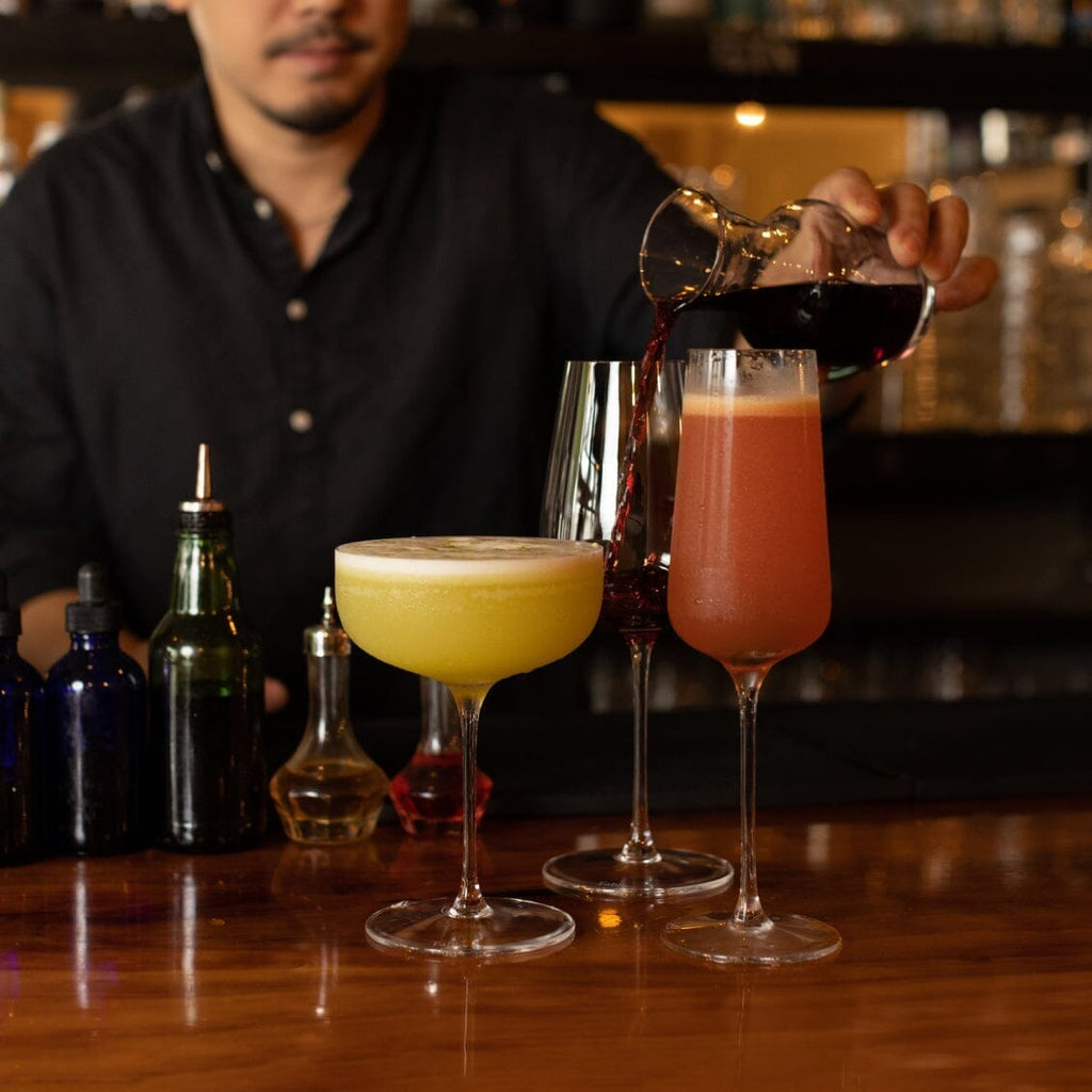 Crystal Stemware Set | Wine Glass Set by Fable Home | Fable Home