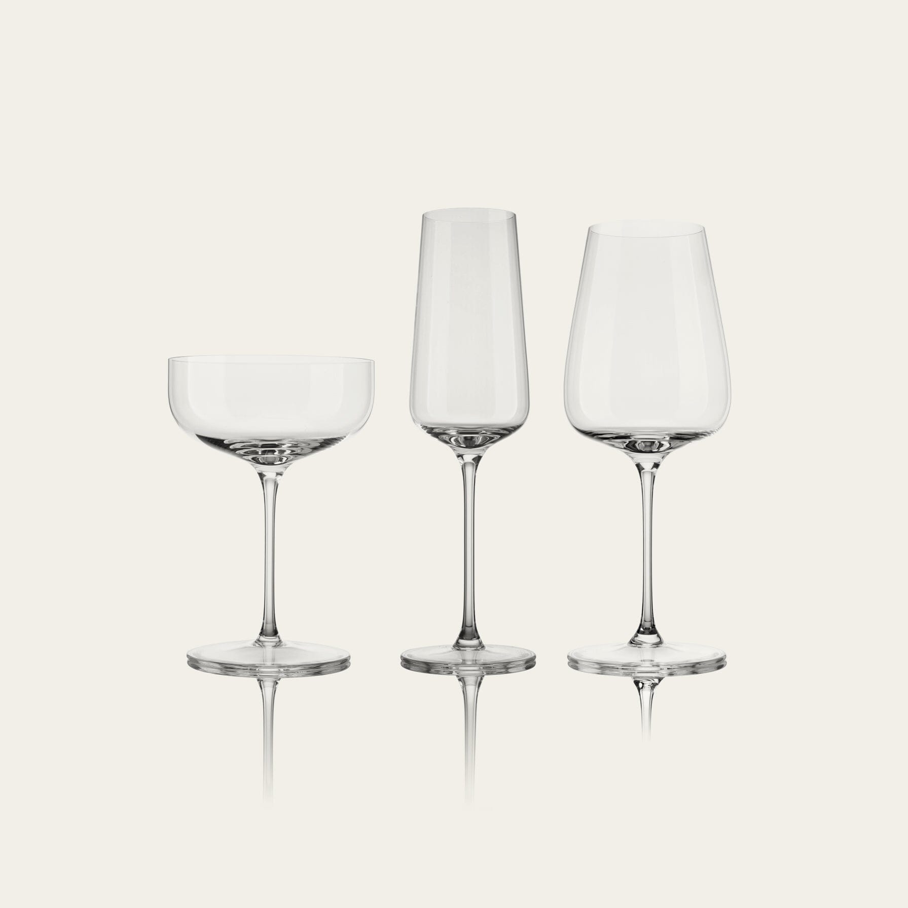 Crystal Stemware Set | Wine Glass Set by Fable Home | Fable Home