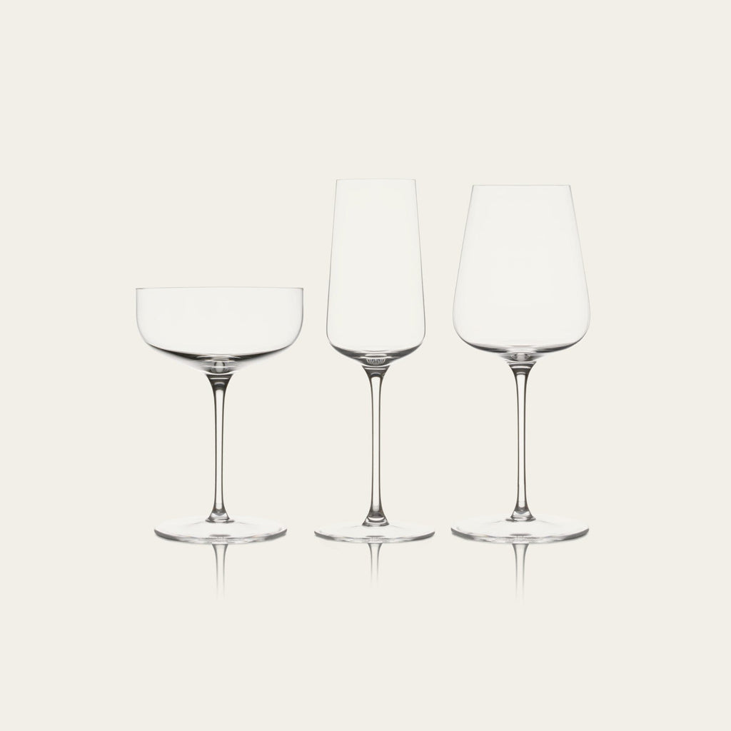 Crystal Stemware Set | Wine Glass Set by Fable Home | Fable Home